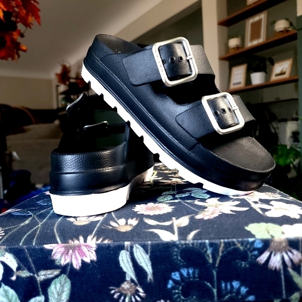 J/Slides Nyc Eva Simply Platform Pool Sandle Size 7 - Gem